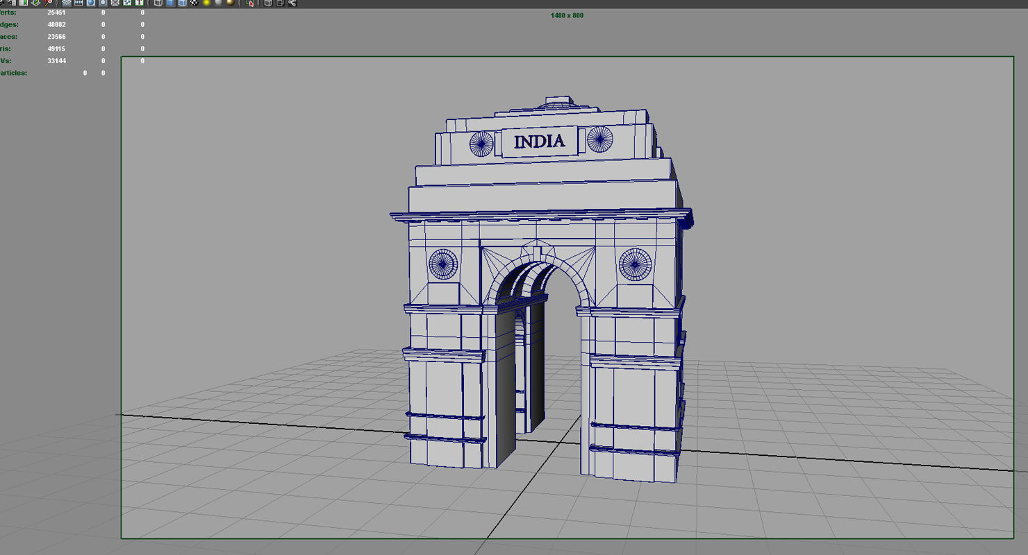 india gate 3d model 3D model | CGTrader