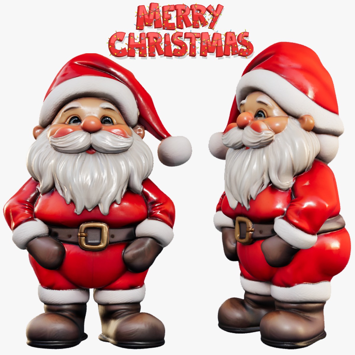 Santa Christmas 3d model printable 3D model 3D printable | CGTrader