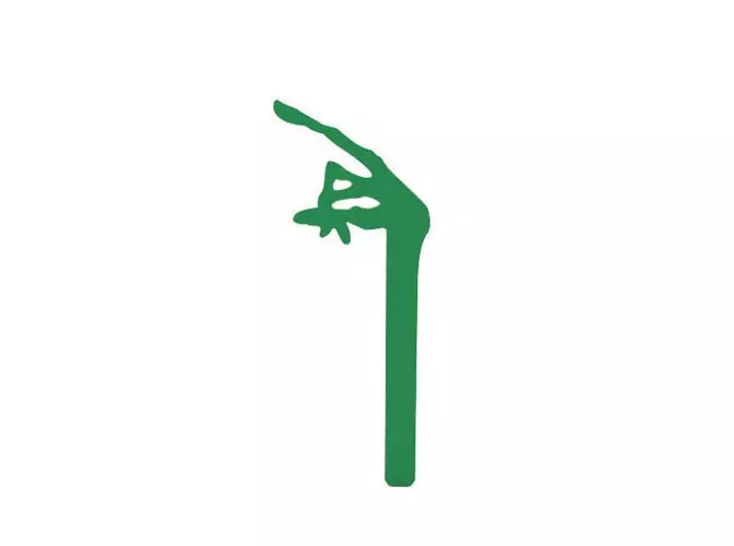 Bookmark gymnastics pole with person 3D model 3D printable | CGTrader