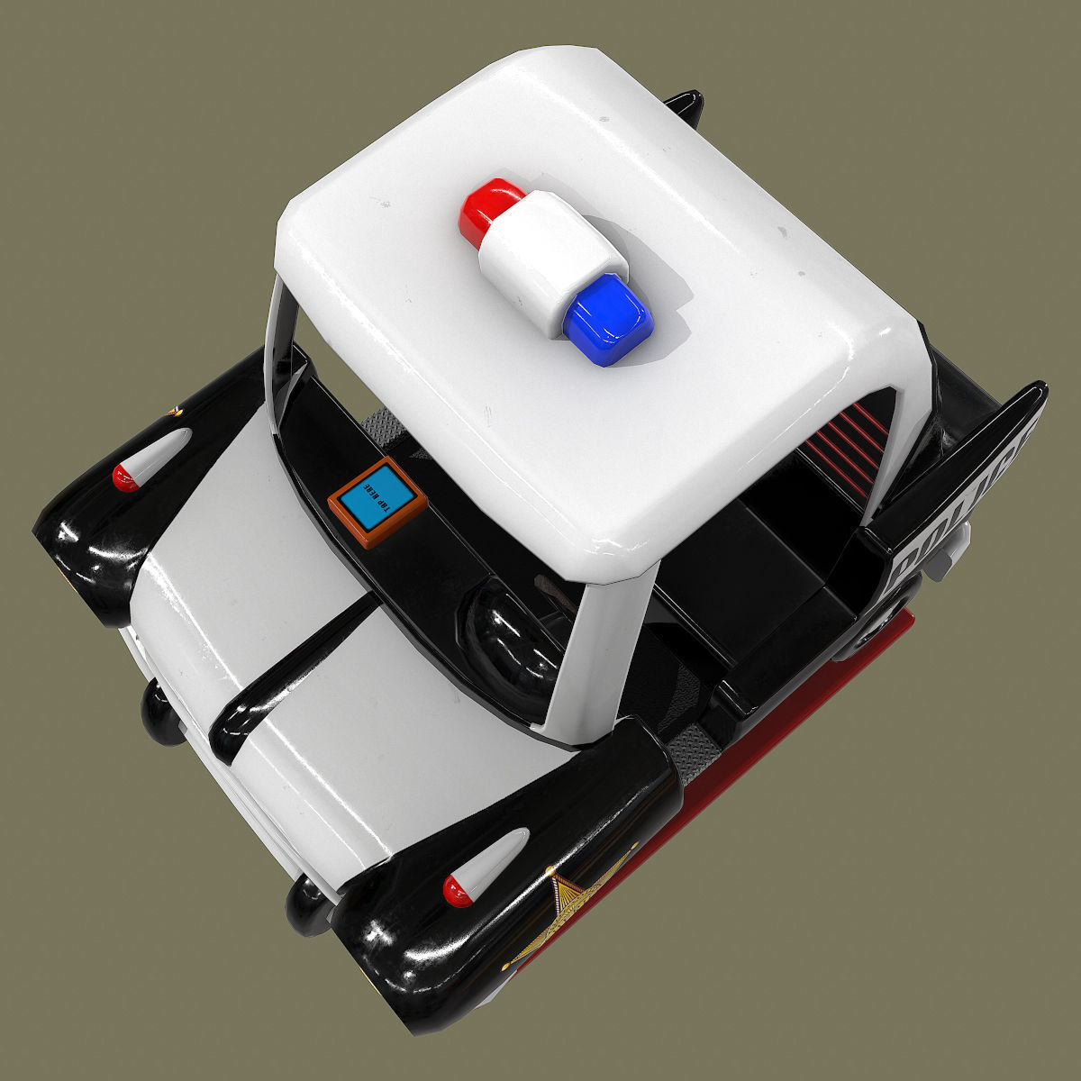 3D model Police Coin Operated Ride VR / AR / low-poly | CGTrader