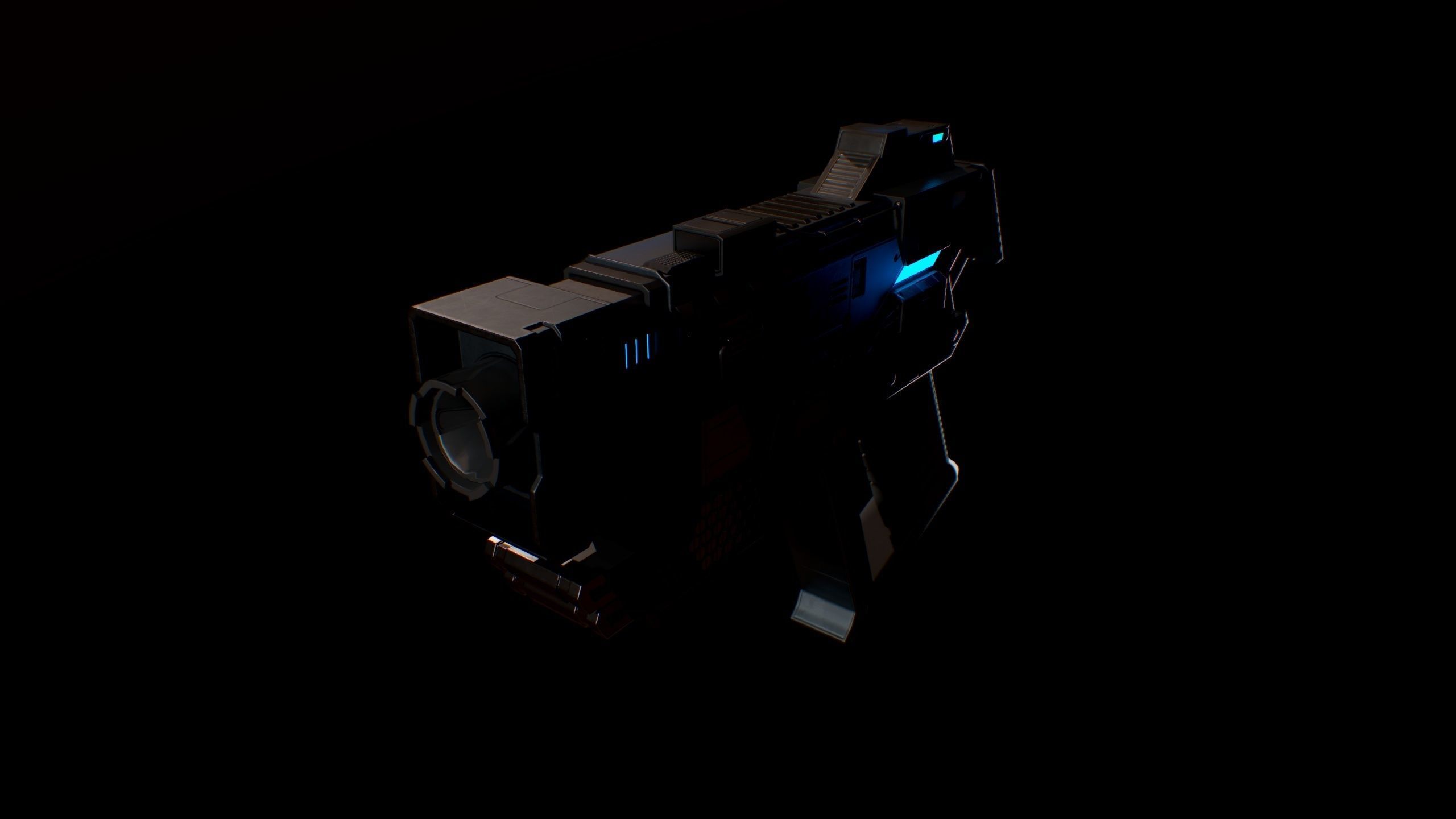 3D model NaGun VR / AR / low-poly | CGTrader