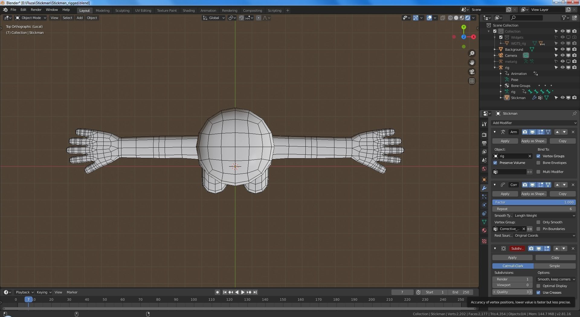 3D model Stickman rigged VR / AR / low-poly rigged | CGTrader