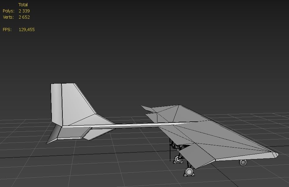 3D model UltraLight plane VR / AR / low-poly | CGTrader