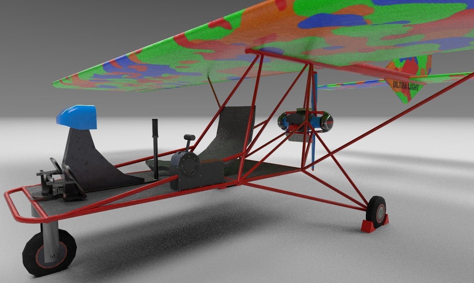 3D model UltraLight plane VR / AR / low-poly | CGTrader