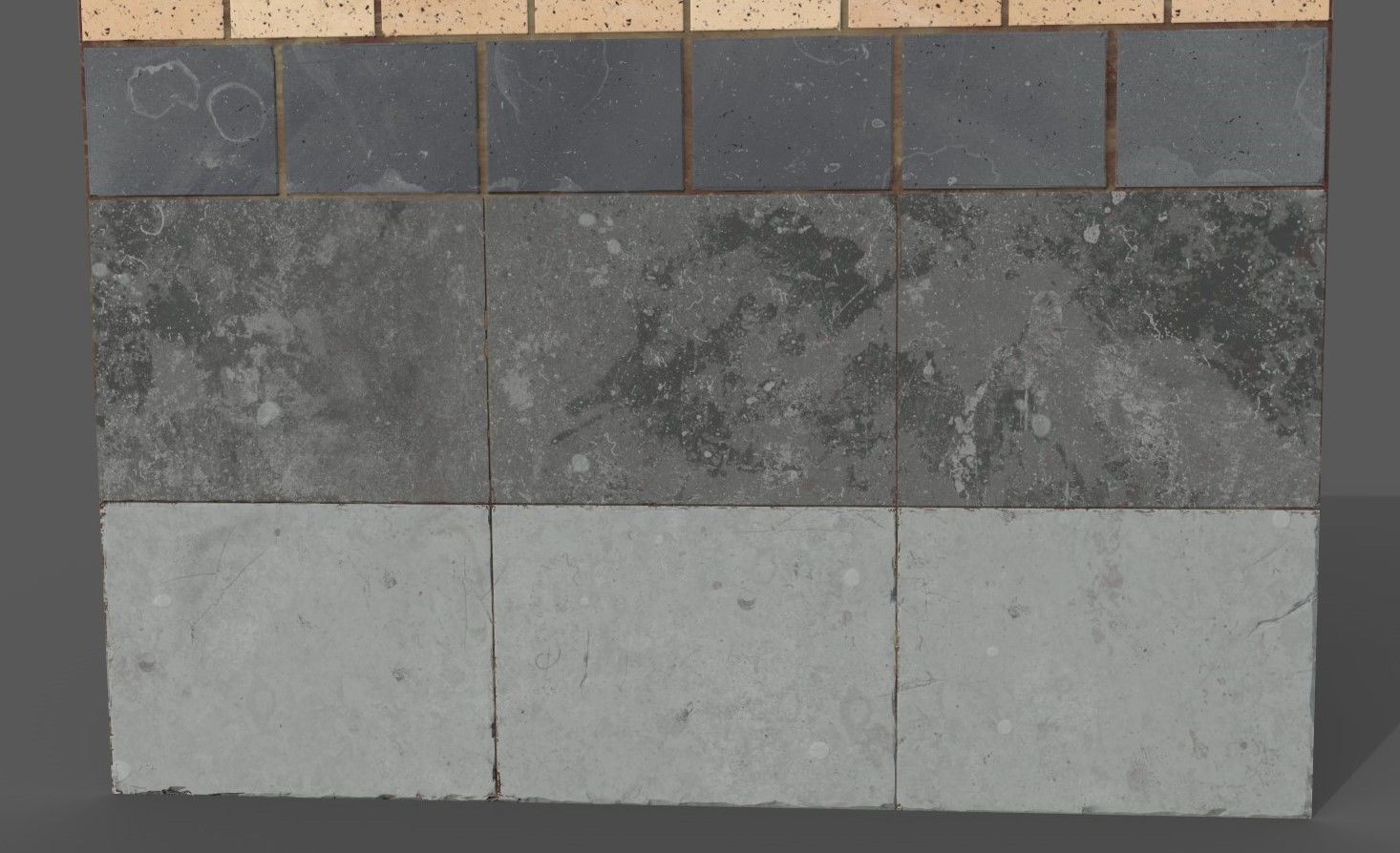 Pavement Trim Sheet PBR Texture | CGTrader