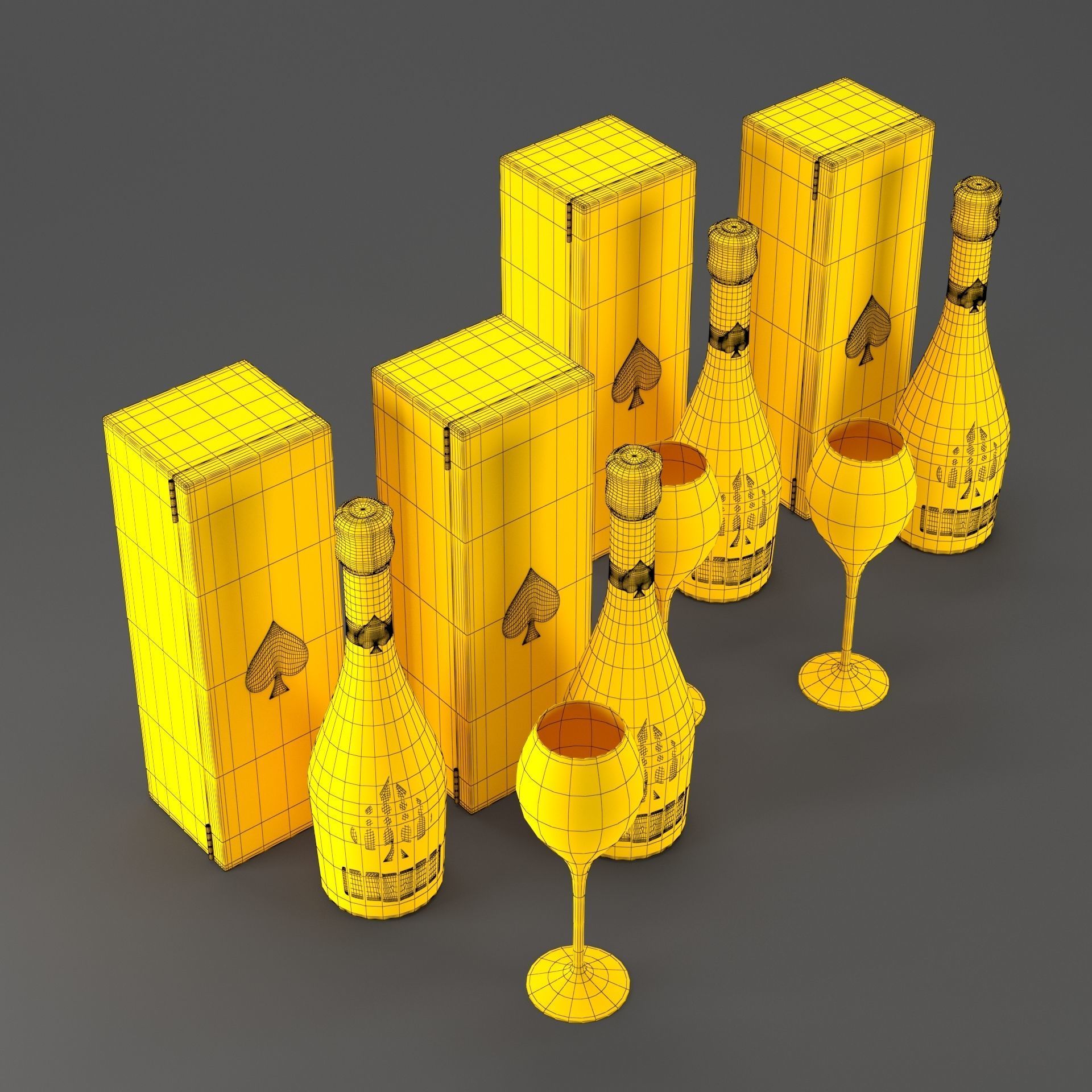 CHAMPAGNE Armand de Brignac 3D model | CGTrader