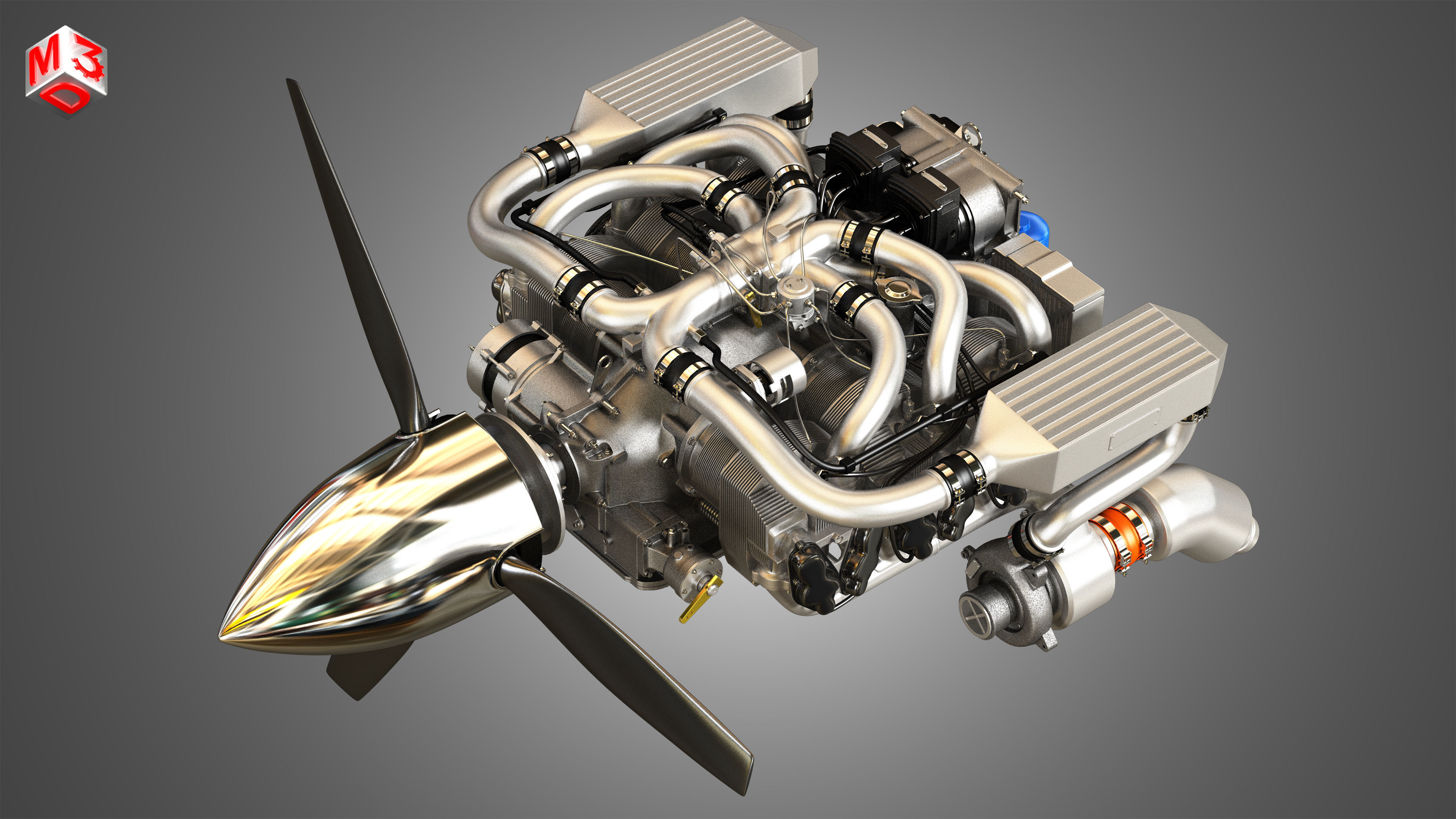 Continental IO 550 Aircraft Engine 3D model | CGTrader
