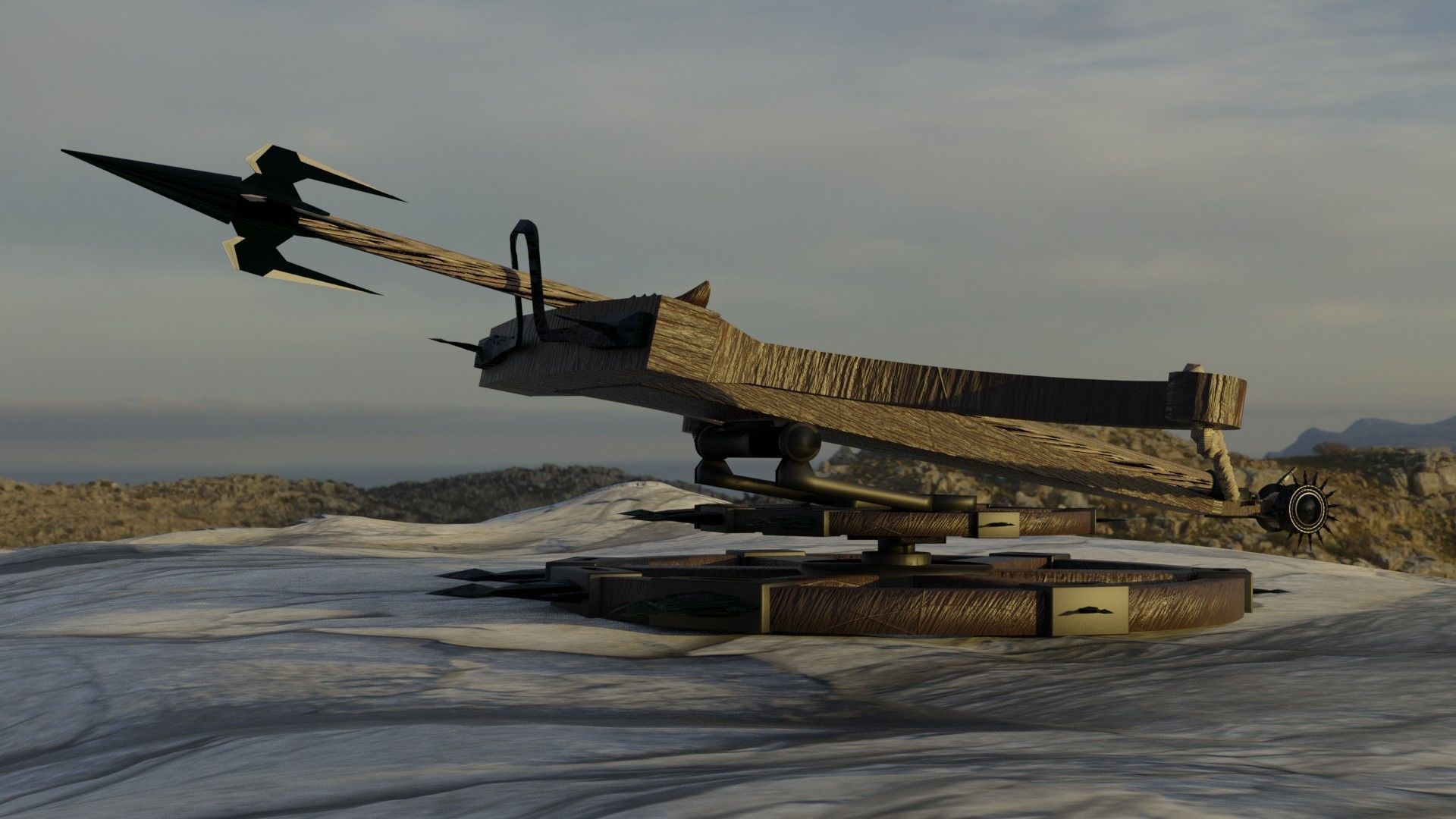 Ballista Tower 3D model | CGTrader