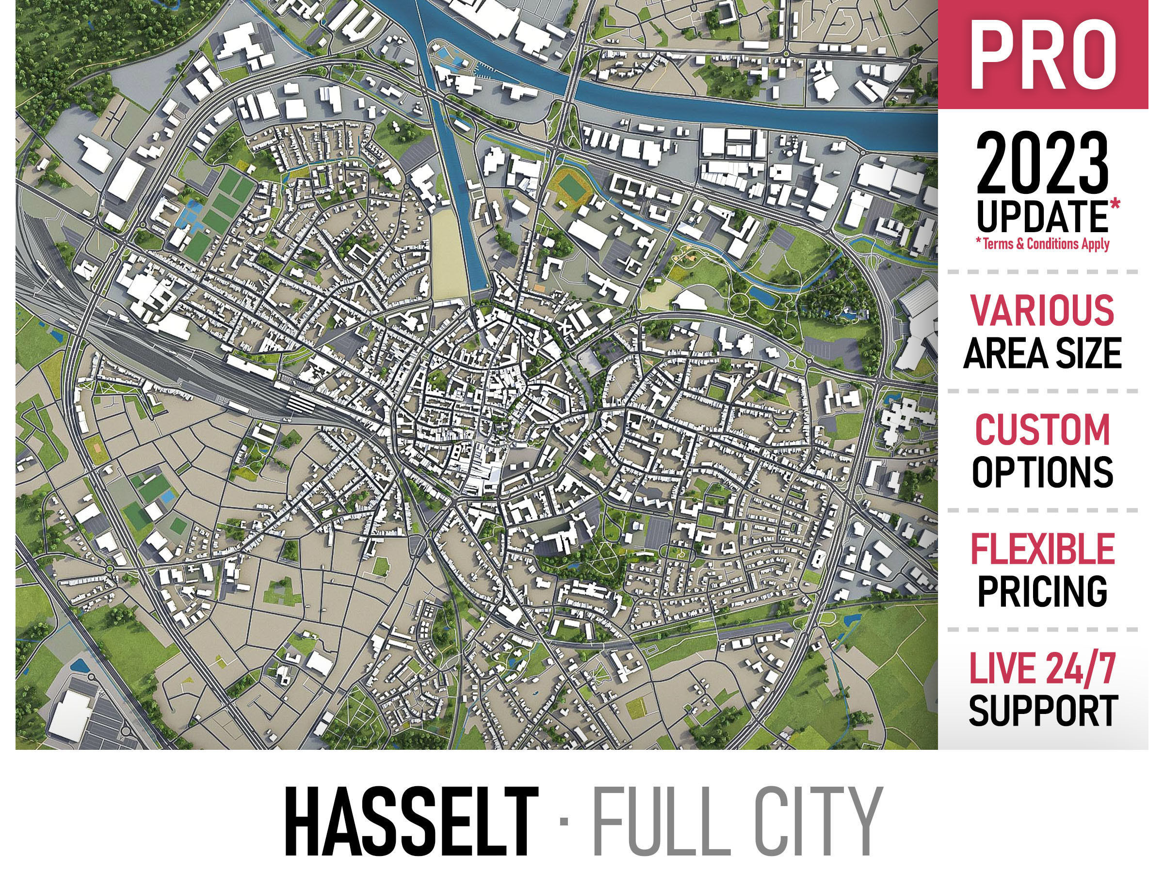 3D model Hasselt VR / AR / low-poly | CGTrader