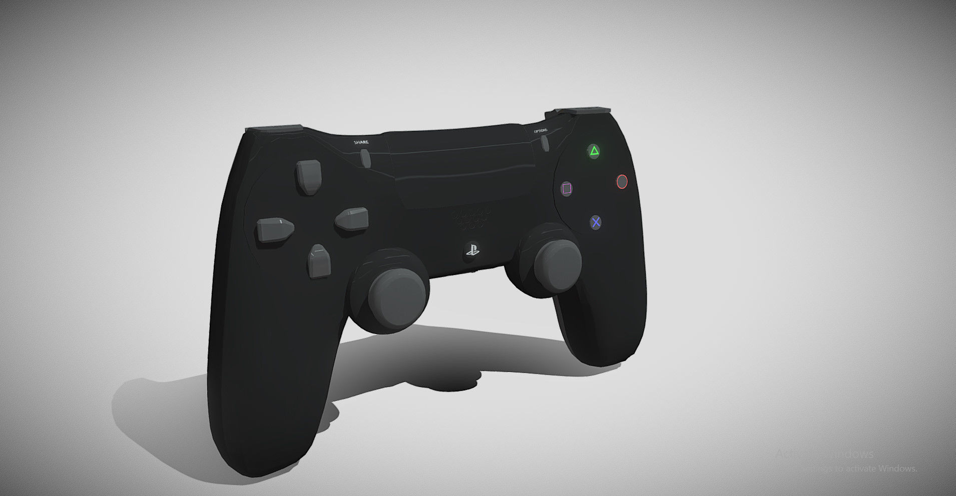 Low Poly Playstation DUALSHOCK 4 controller 3D model | CGTrader