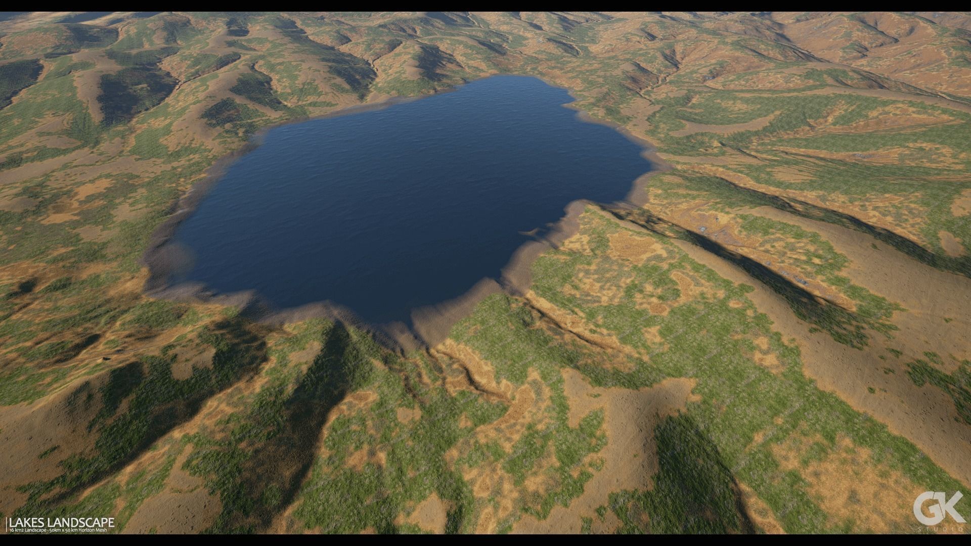 3D model Lakes Landscape VR / AR / low-poly | CGTrader