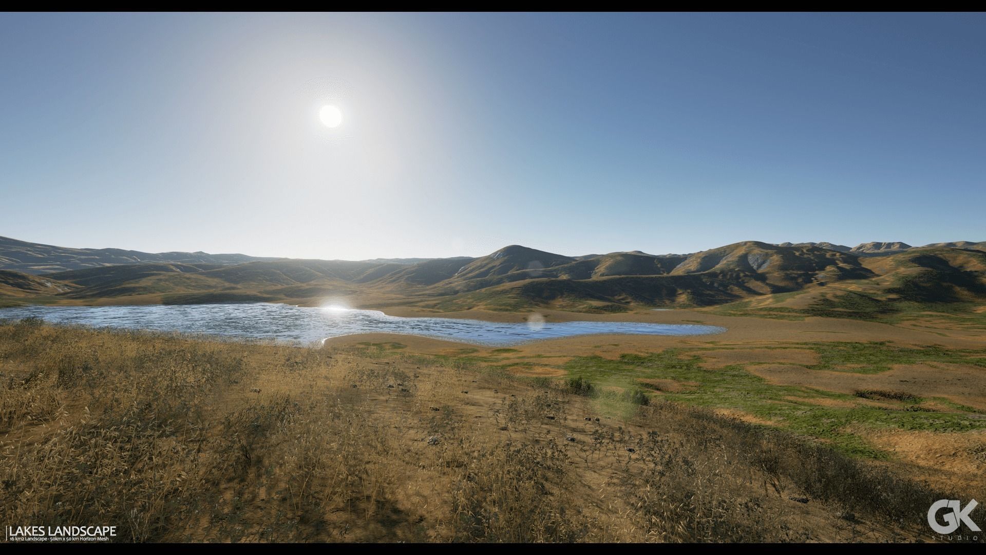 3D model Lakes Landscape VR / AR / low-poly | CGTrader