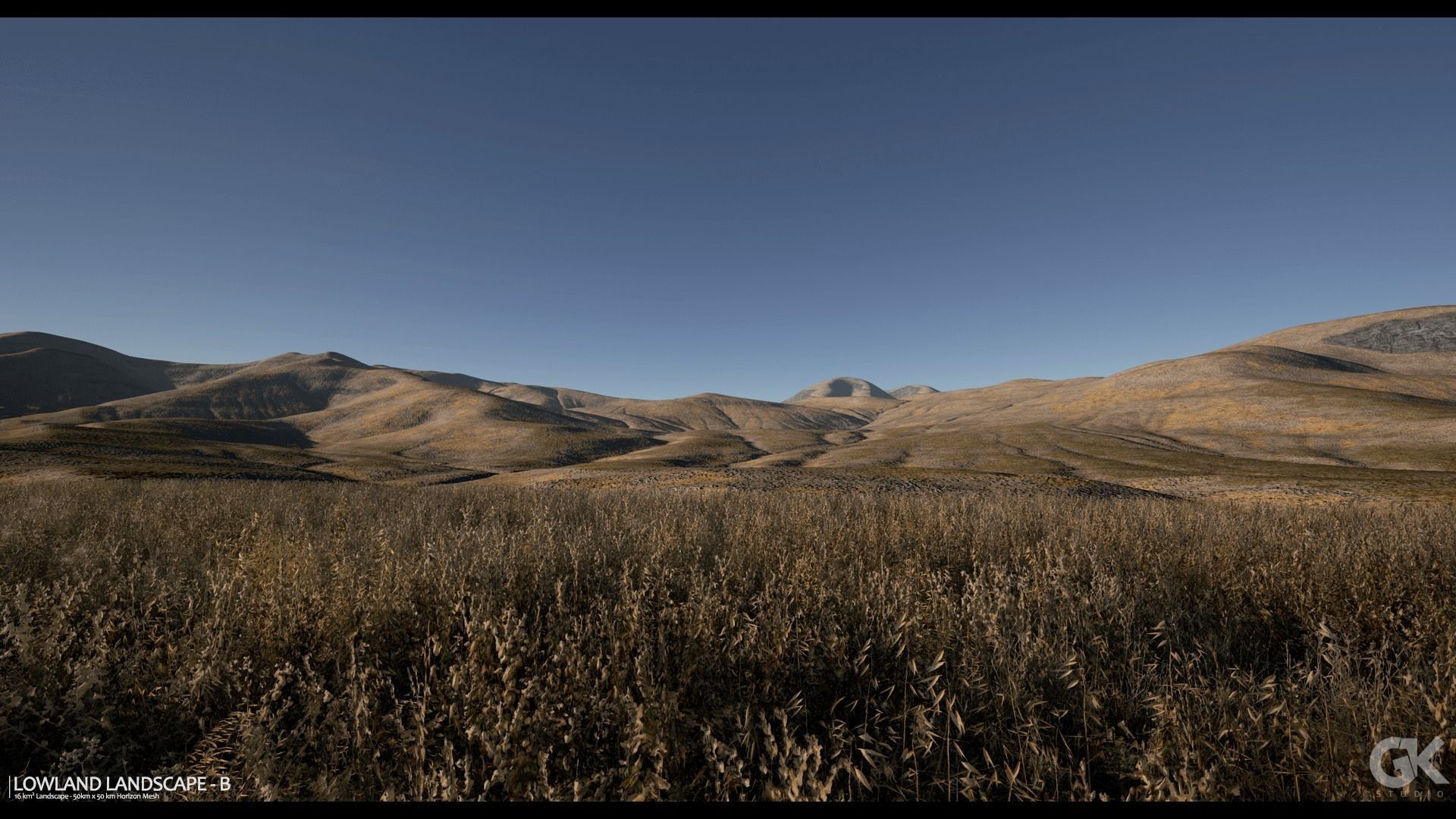 3D model Lowland Landscape - B VR / AR / low-poly | CGTrader
