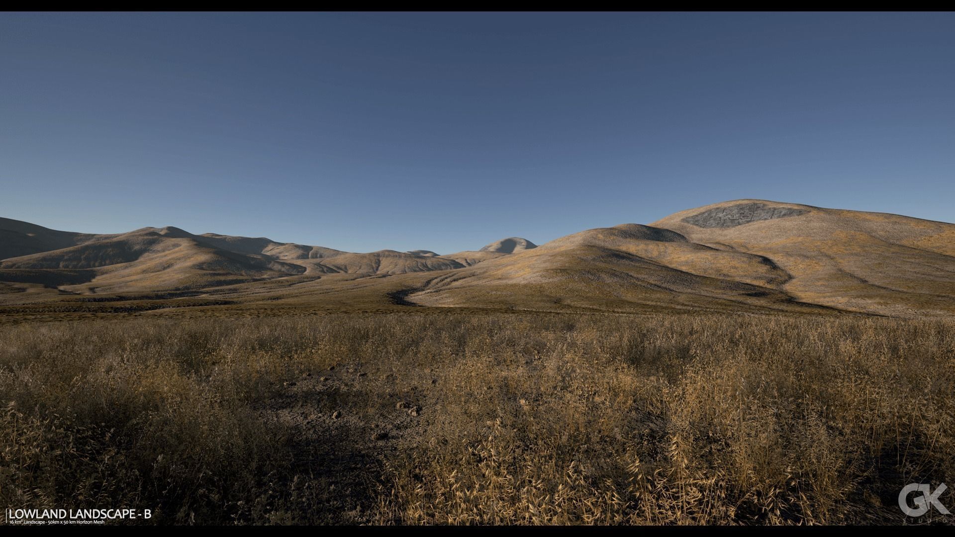 3D model Lowland Landscape - B VR / AR / low-poly | CGTrader