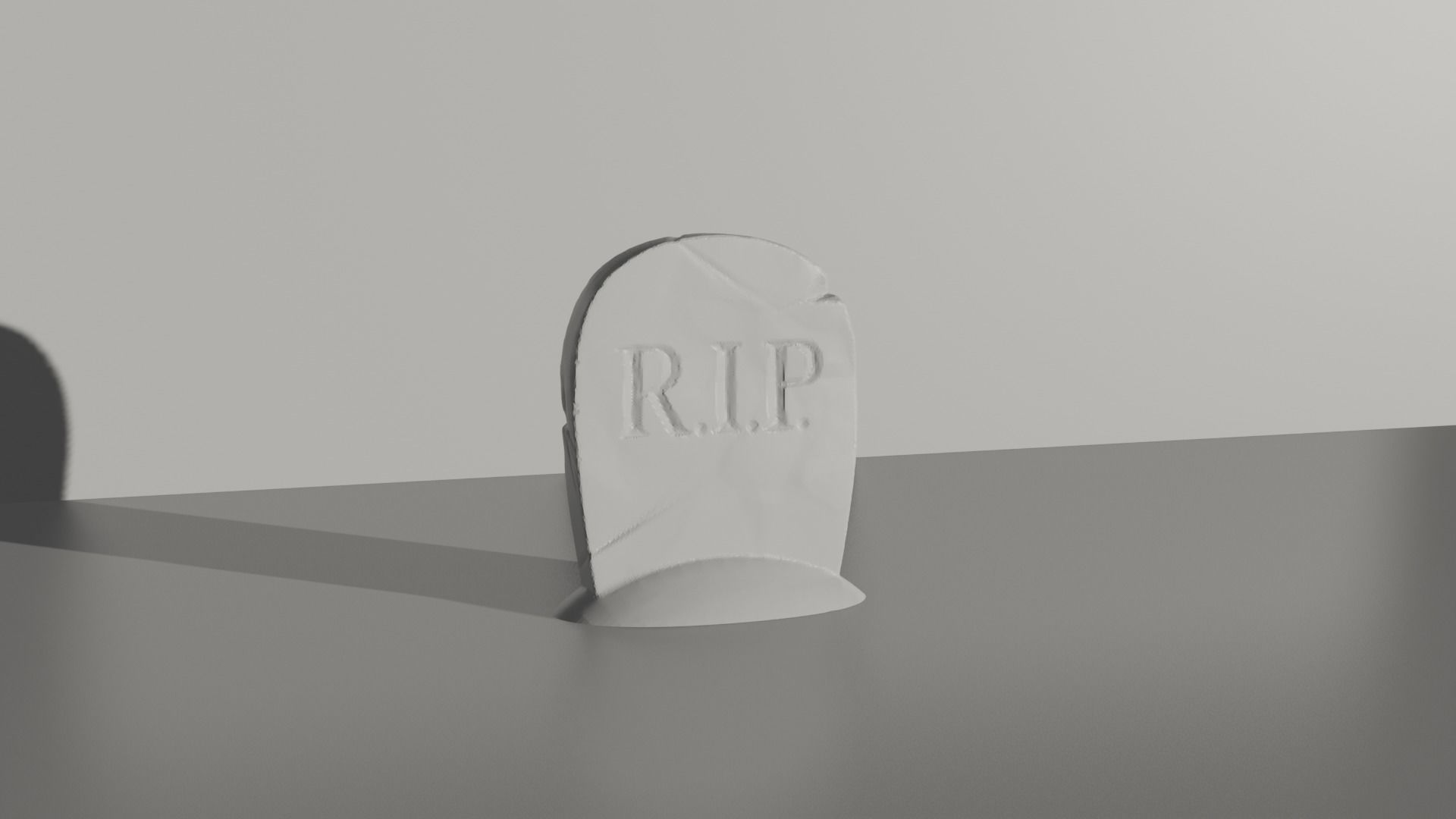 Stylistic Grave Stone for 3D Printing free 3D model 3D printable | CGTrader