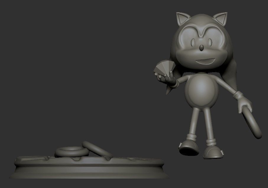 Sonic the hedgehog 3D model 3D printable | CGTrader