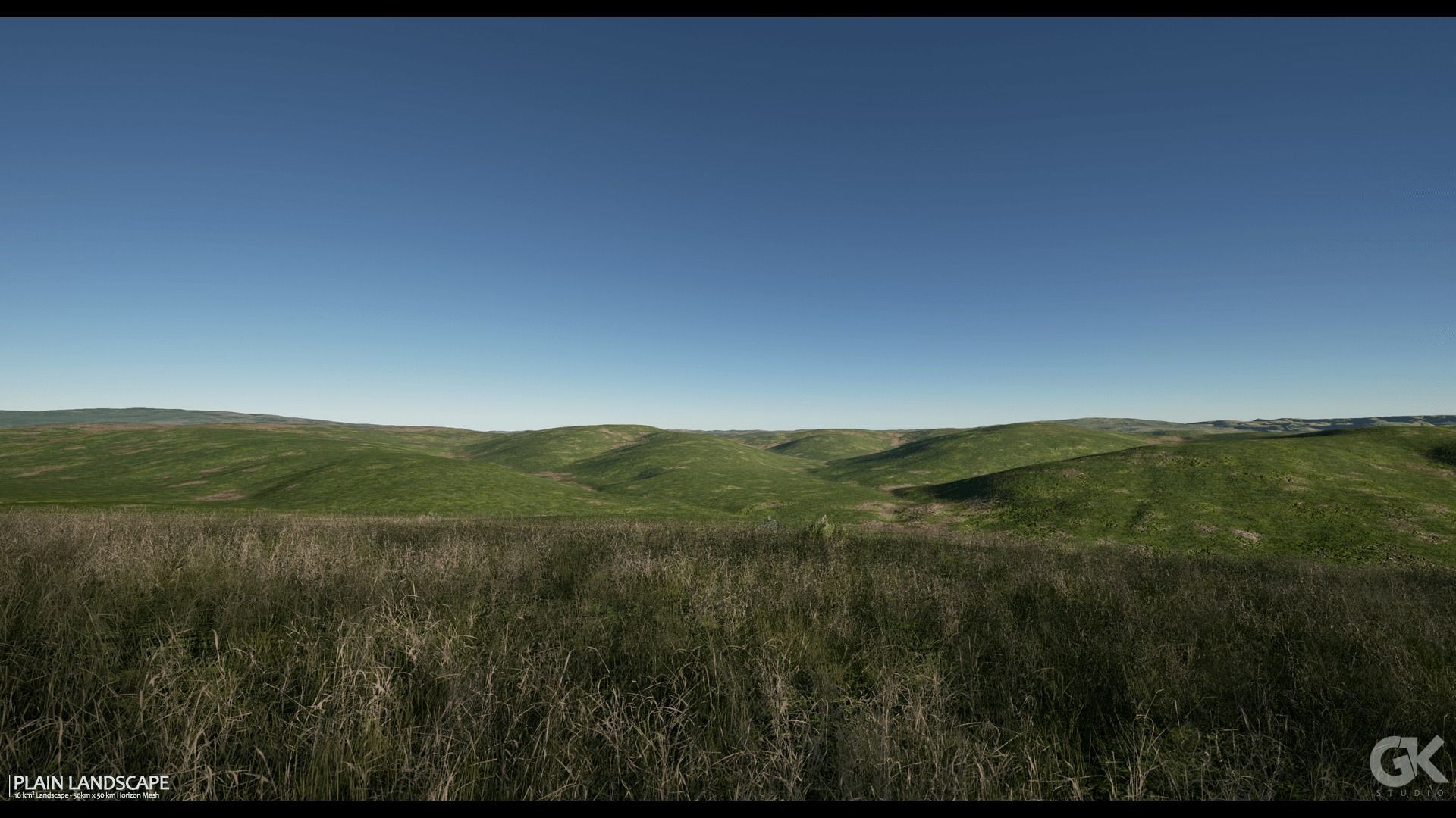 3D model Plain Landscape VR / AR / low-poly | CGTrader