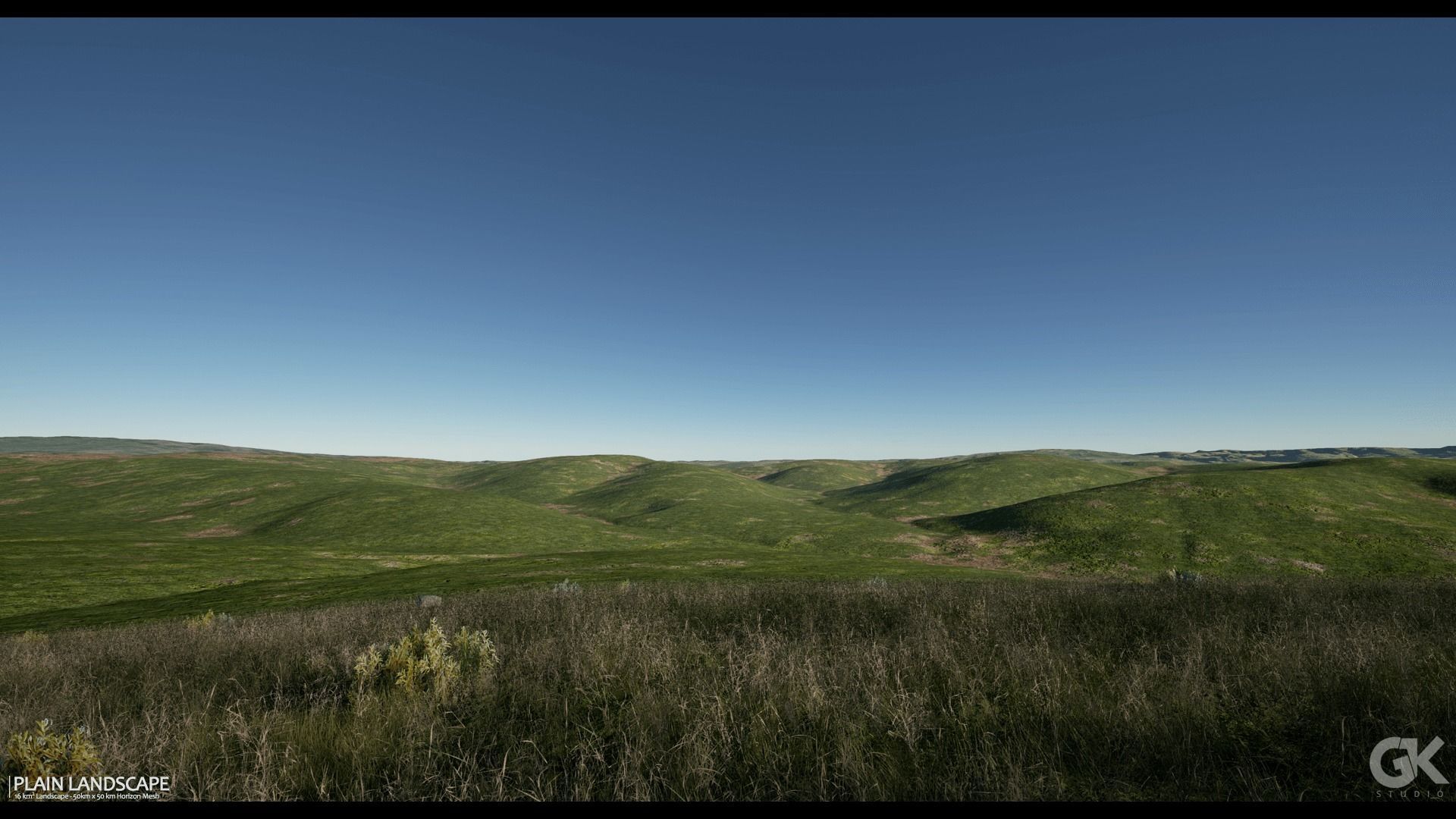 3D model Plain Landscape VR / AR / low-poly | CGTrader