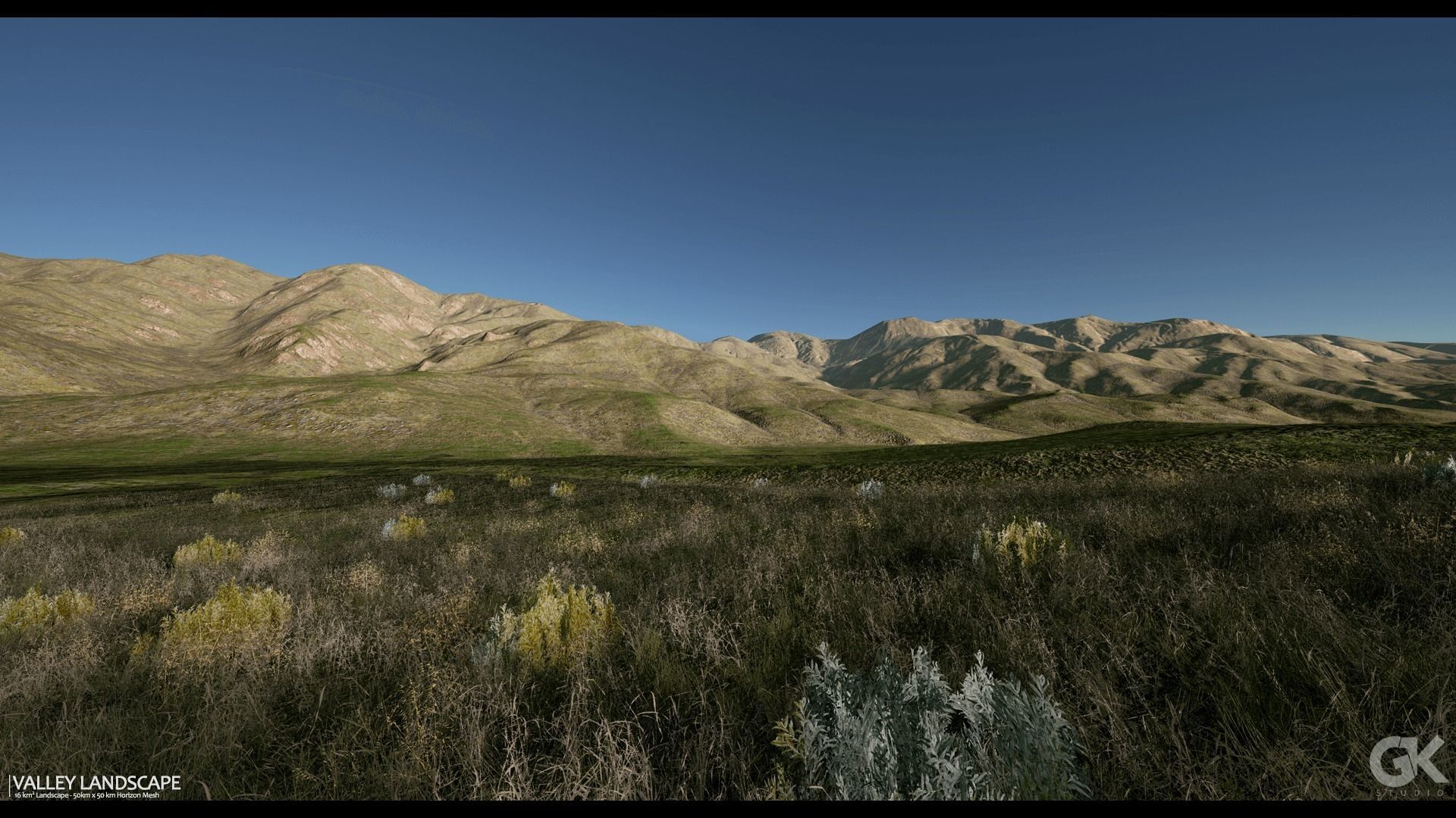 3D model Valley Landscape VR / AR / low-poly | CGTrader