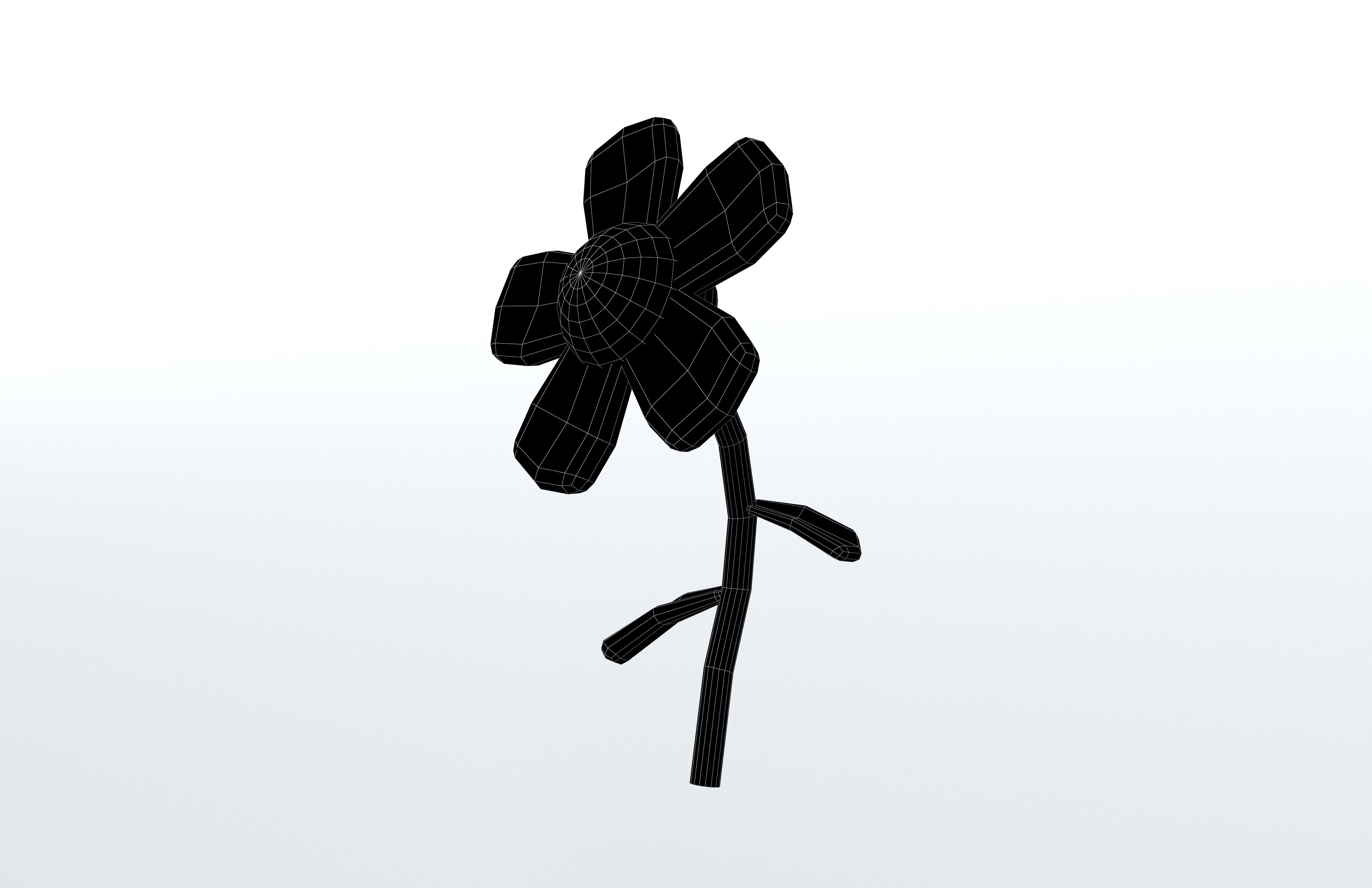 Flower v1 001 free VR / AR / low-poly 3D model | CGTrader