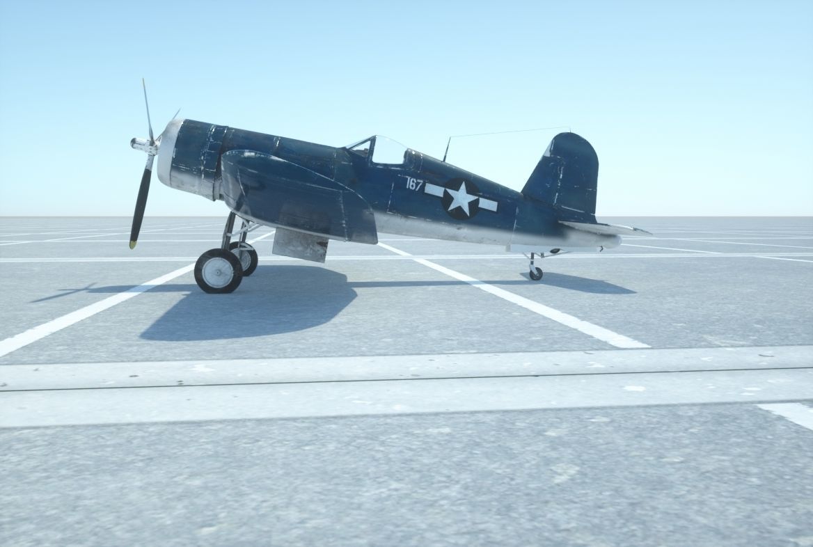 F4U Corsair 3D model | CGTrader