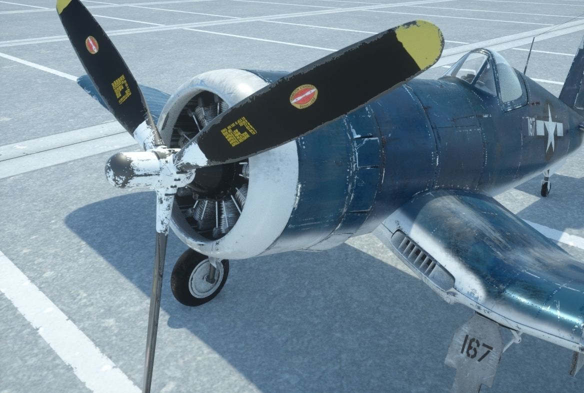 F4U Corsair 3D model | CGTrader