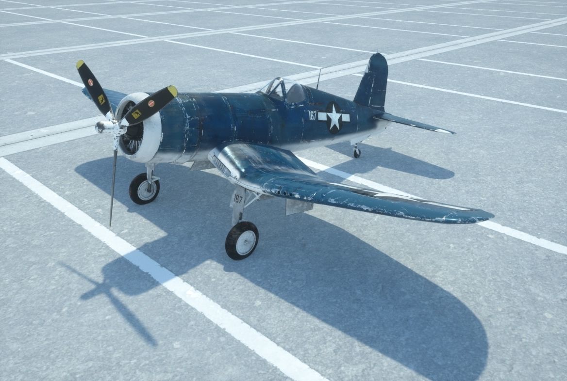F4U Corsair 3D model | CGTrader