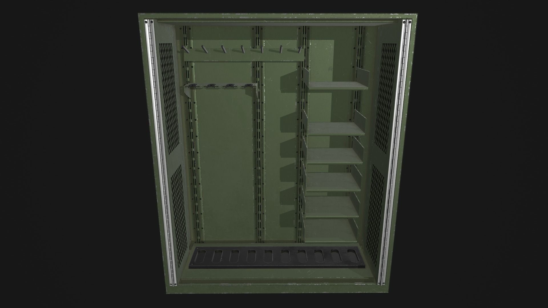 3D model Weapon Cabinet VR / AR / low-poly | CGTrader