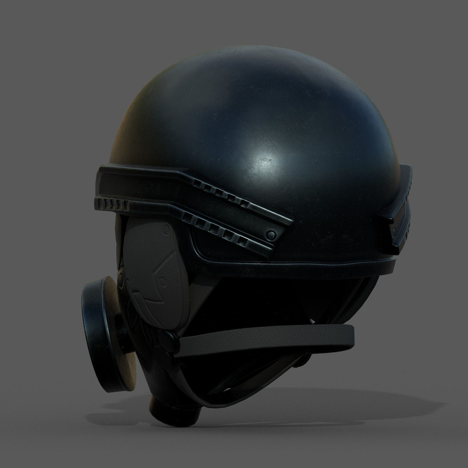 3D model Helmet scifi space millitary fantasy human combat armor VR ...