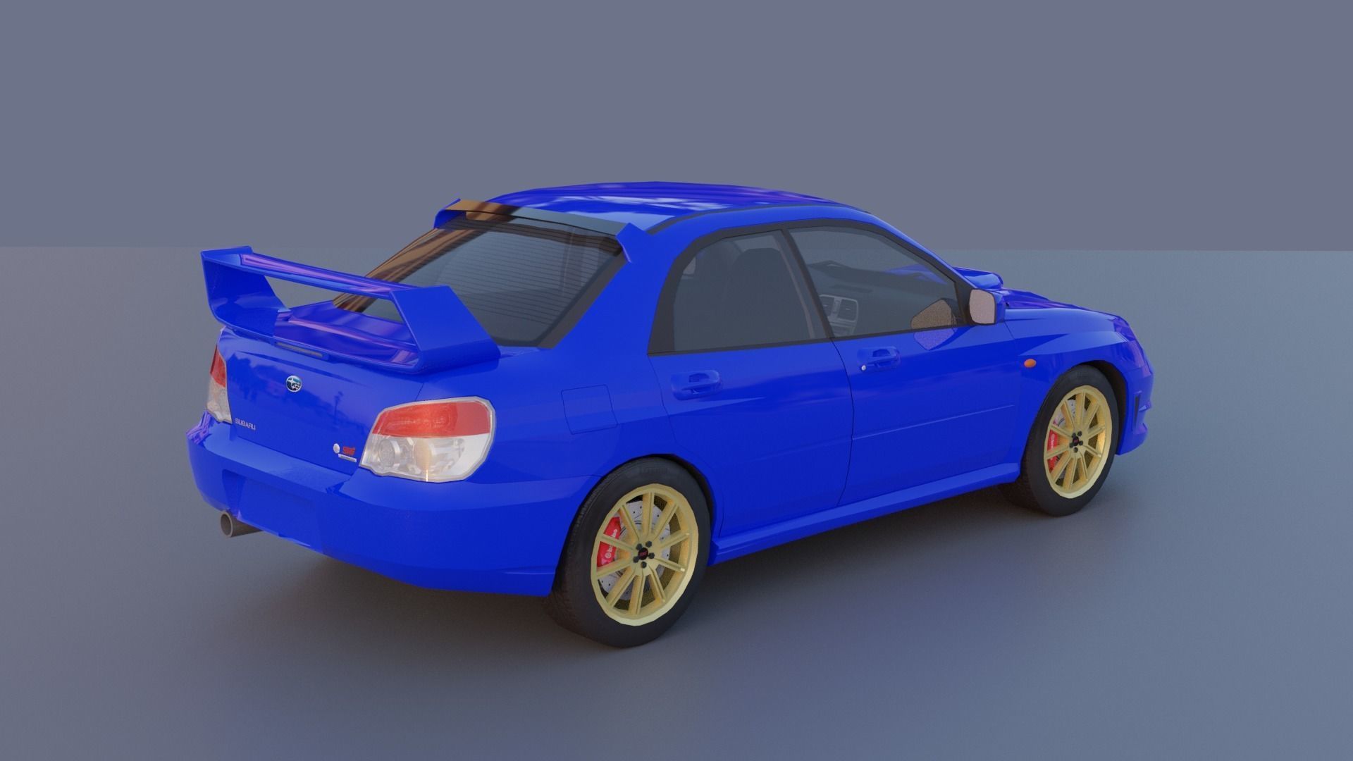3D model Subaru Impreza WRX STI 2006 VR / AR / low-poly | CGTrader