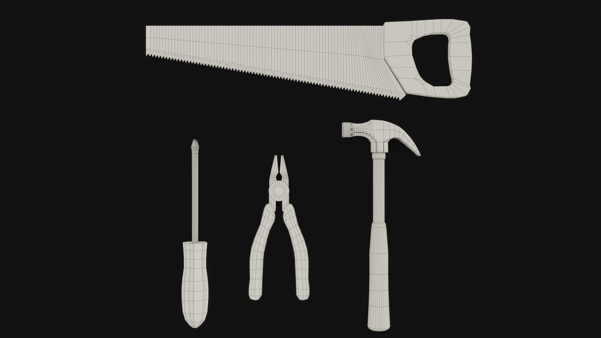 ToolsPack set of tools free 3D model | CGTrader