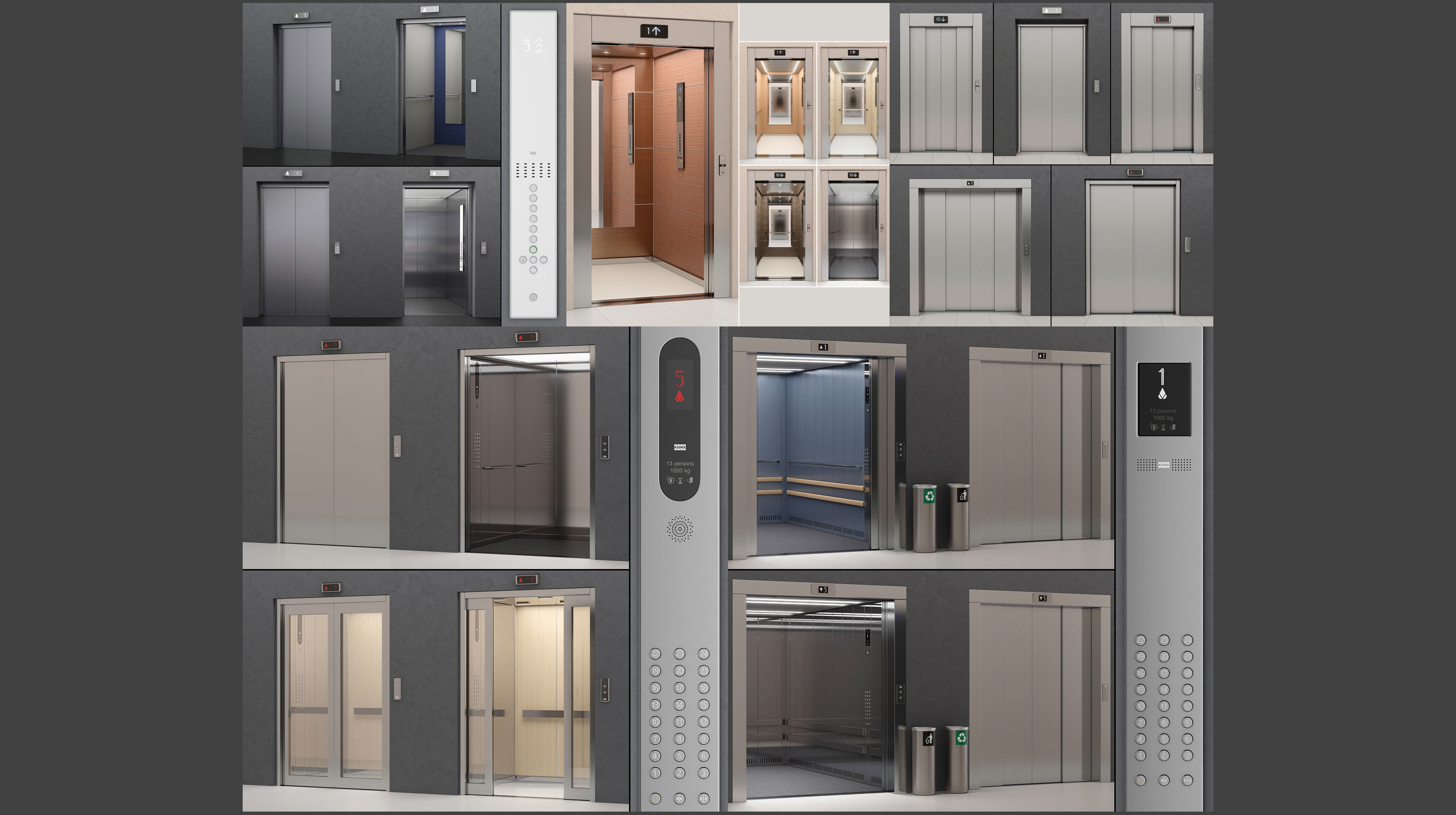 Kone Elevator Collection 3D model | CGTrader