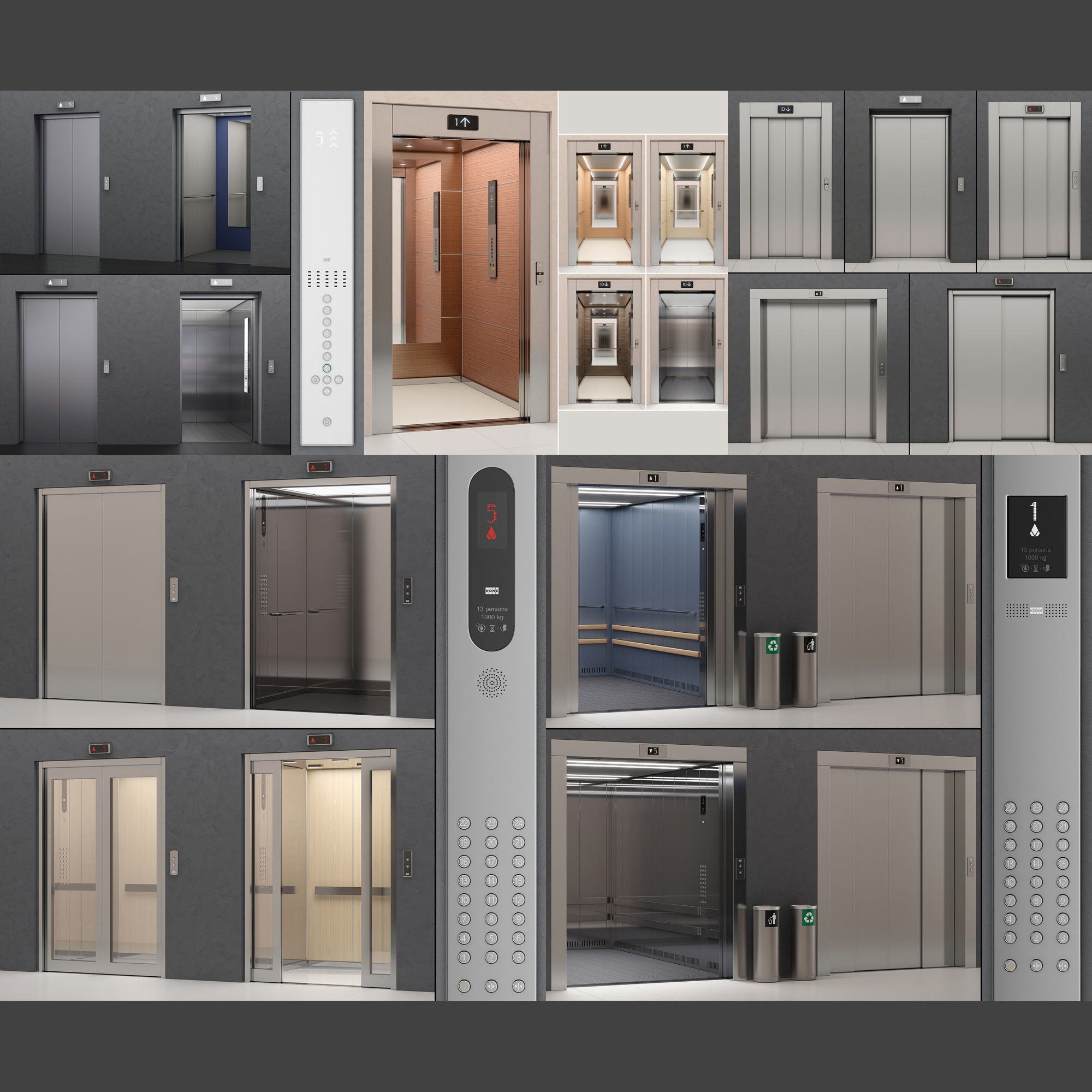 Kone Elevator Collection 3D model | CGTrader