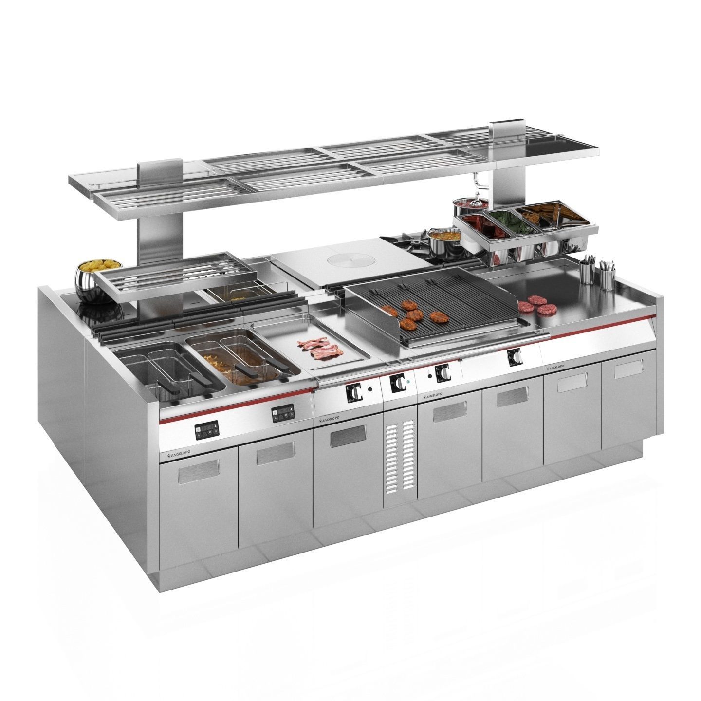 Modular Kitchen Angelo Po ICON9000 3D model | CGTrader