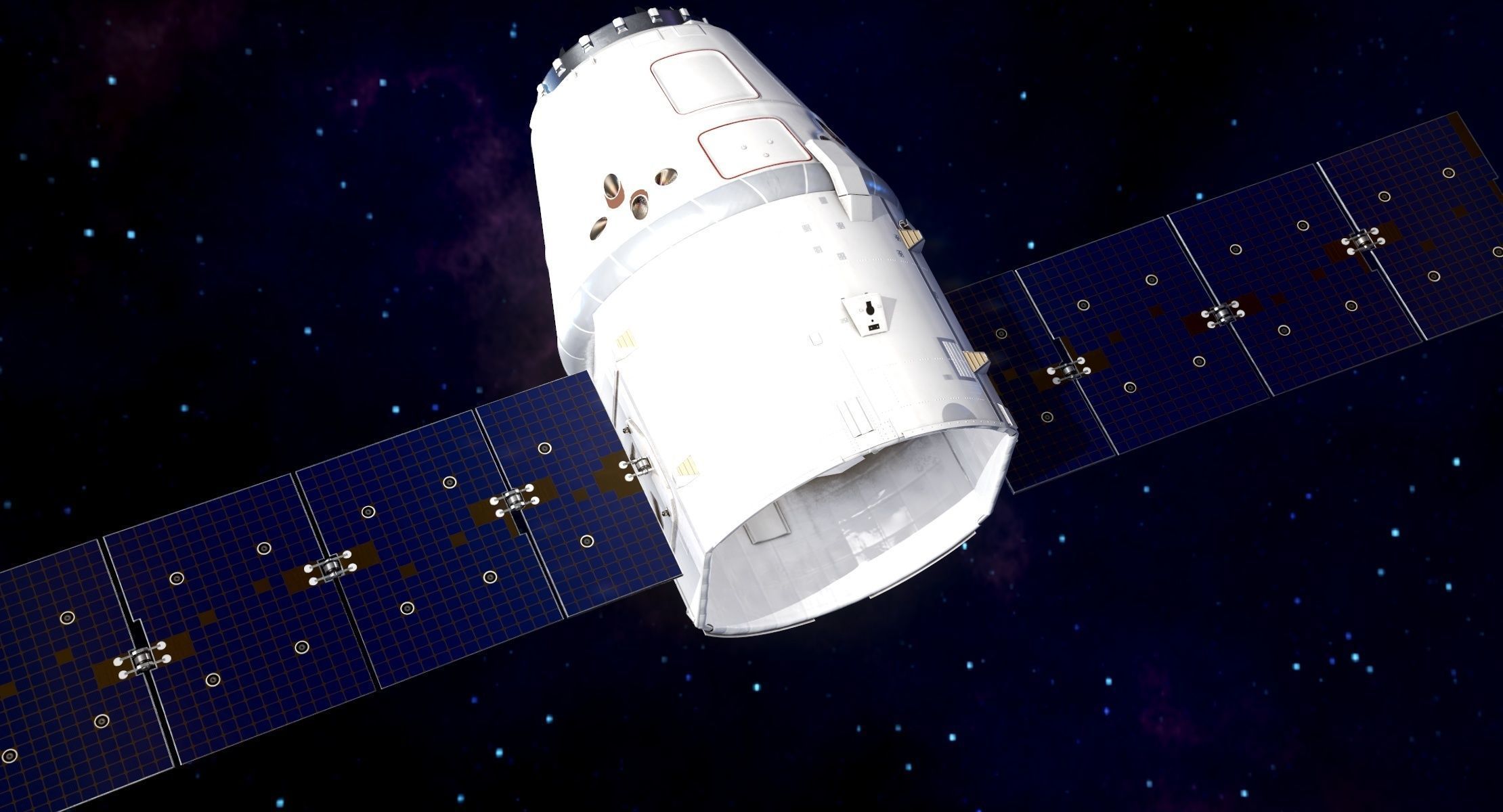 3D model SpaceX Dragon VR / AR / low-poly | CGTrader