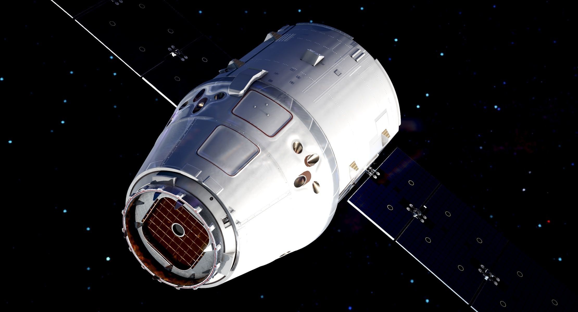 3D model SpaceX Dragon VR / AR / low-poly | CGTrader