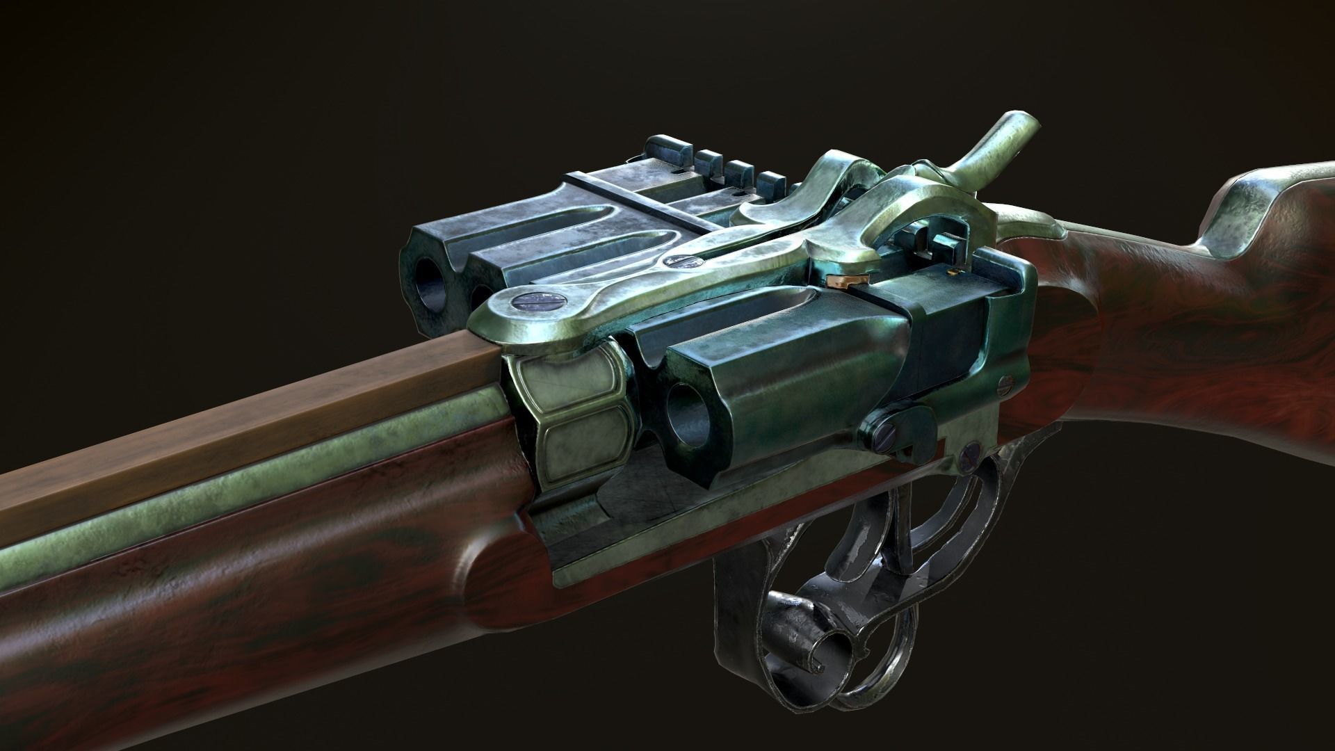 3D model Harmonika weapons VR / AR / low-poly | CGTrader