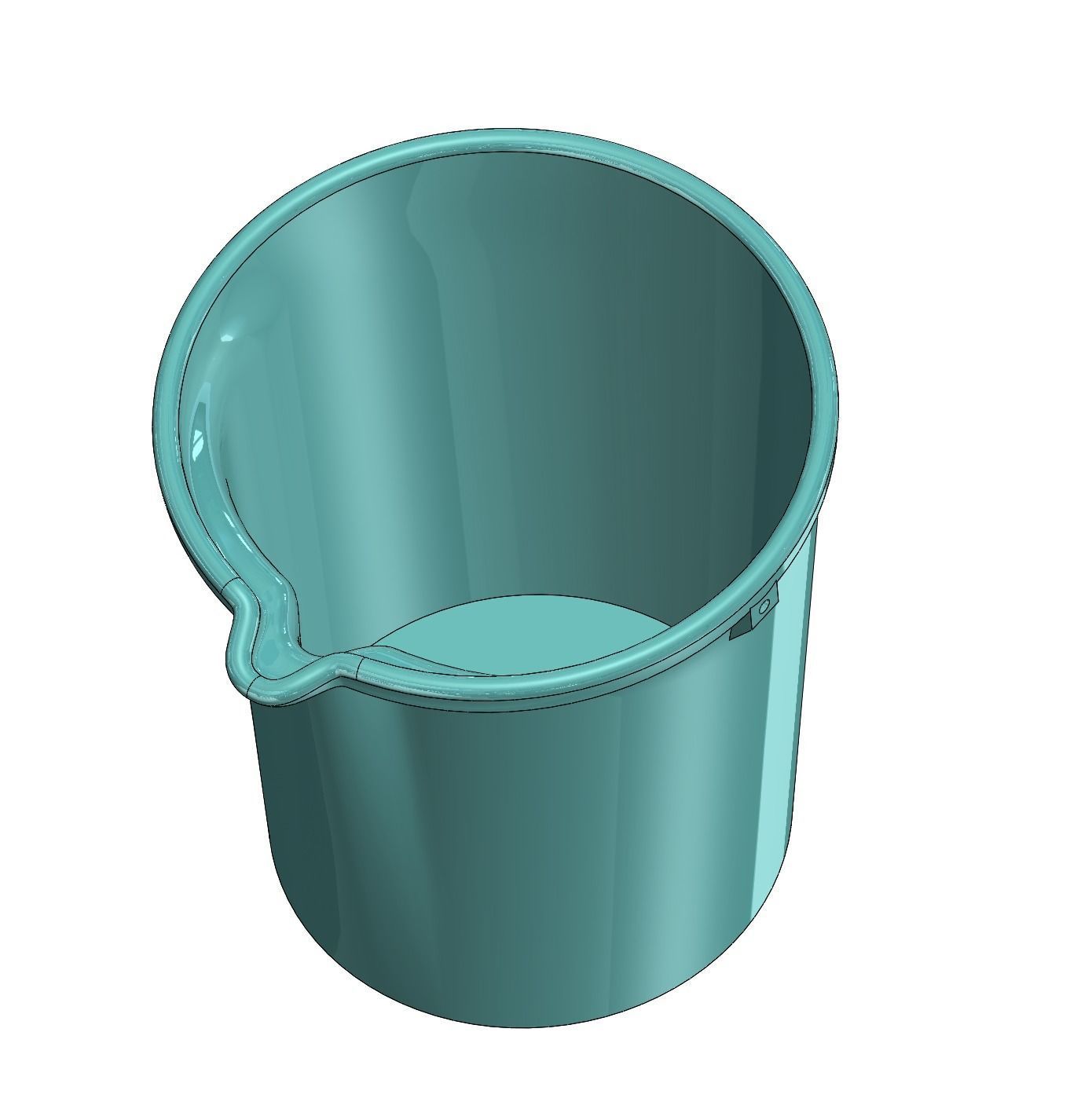 Plastic bucket - solidworks 3D model | CGTrader