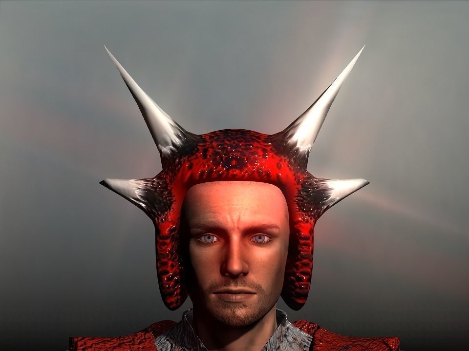 3D model Red Imp Dragon Helmet VR / AR / low-poly | CGTrader