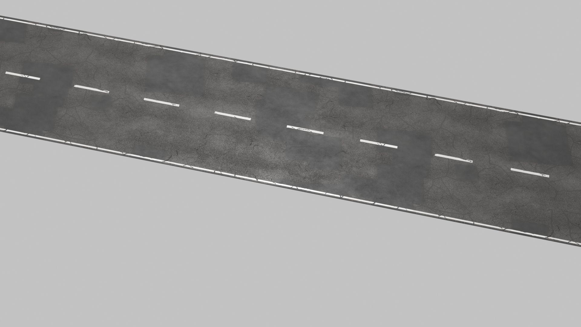 3D model Modular Patched Road pack PBR VR / AR / low-poly | CGTrader