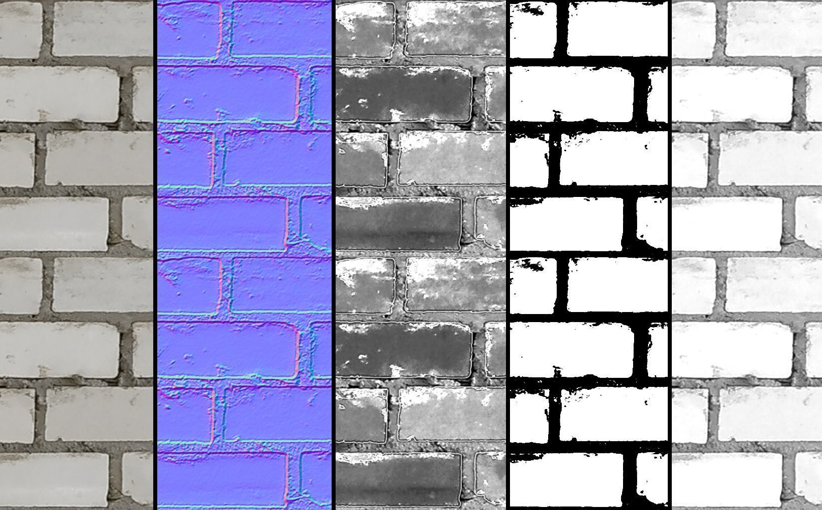 Texture WHITE BRICK PBR VR / AR / low-poly | CGTrader
