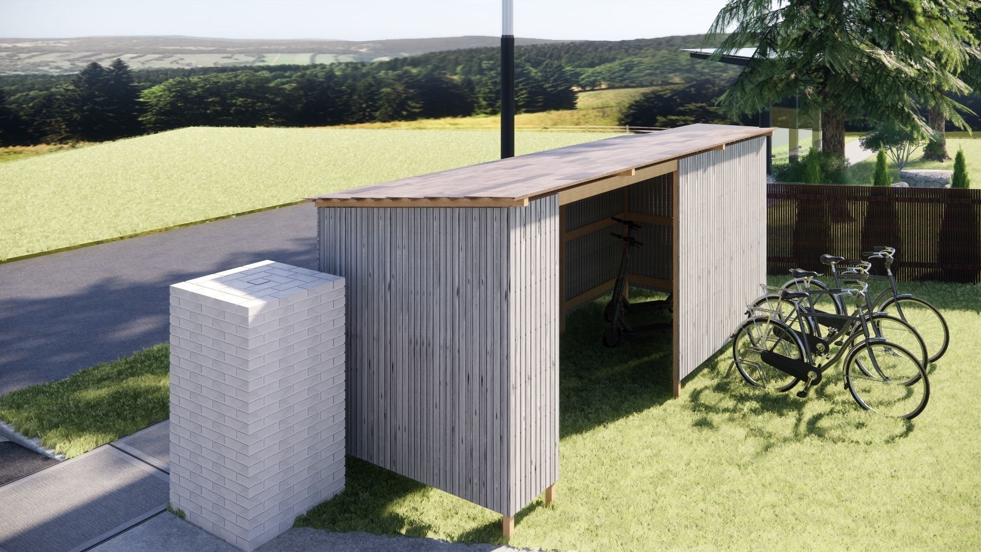 Small shed for Revit 3D model | CGTrader