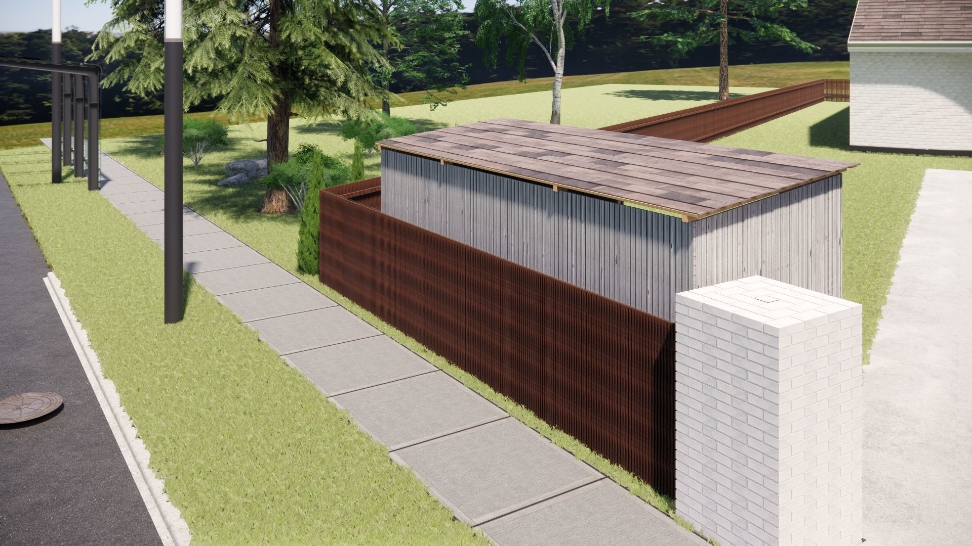 Small shed for Revit 3D model | CGTrader
