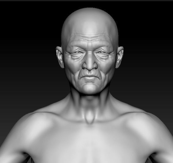 Old Male Base 3D model | CGTrader