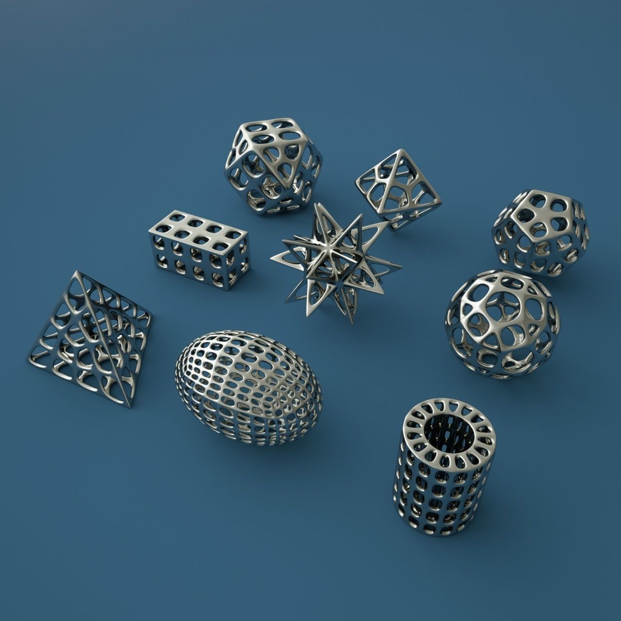 Standard geometric primitives 2 3D model 3D printable | CGTrader