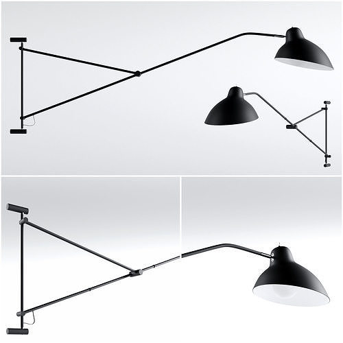 Demand wall lamp 3D model | CGTrader