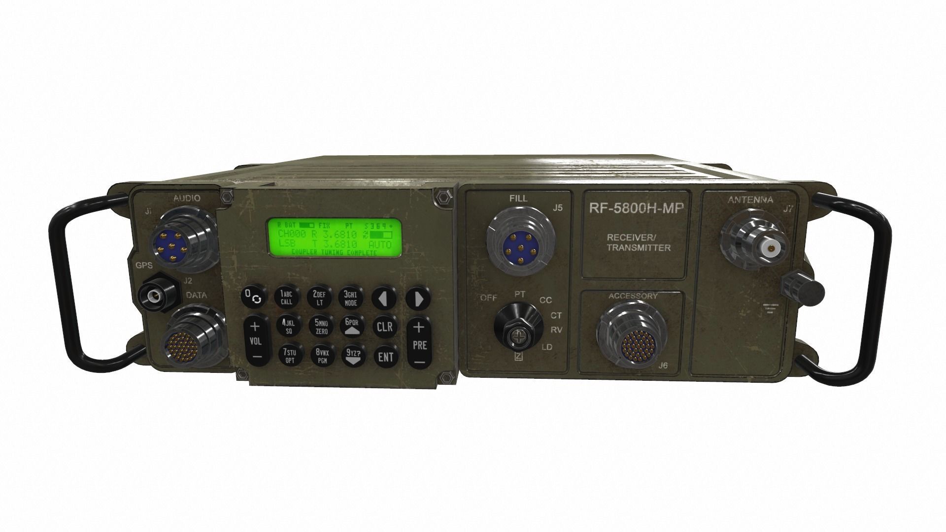 Radio military AN PRC-150 RF-5800 3D model | CGTrader