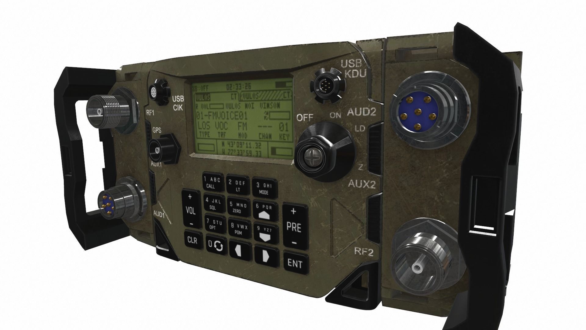 Radio military AN PRC-158 3D model | CGTrader