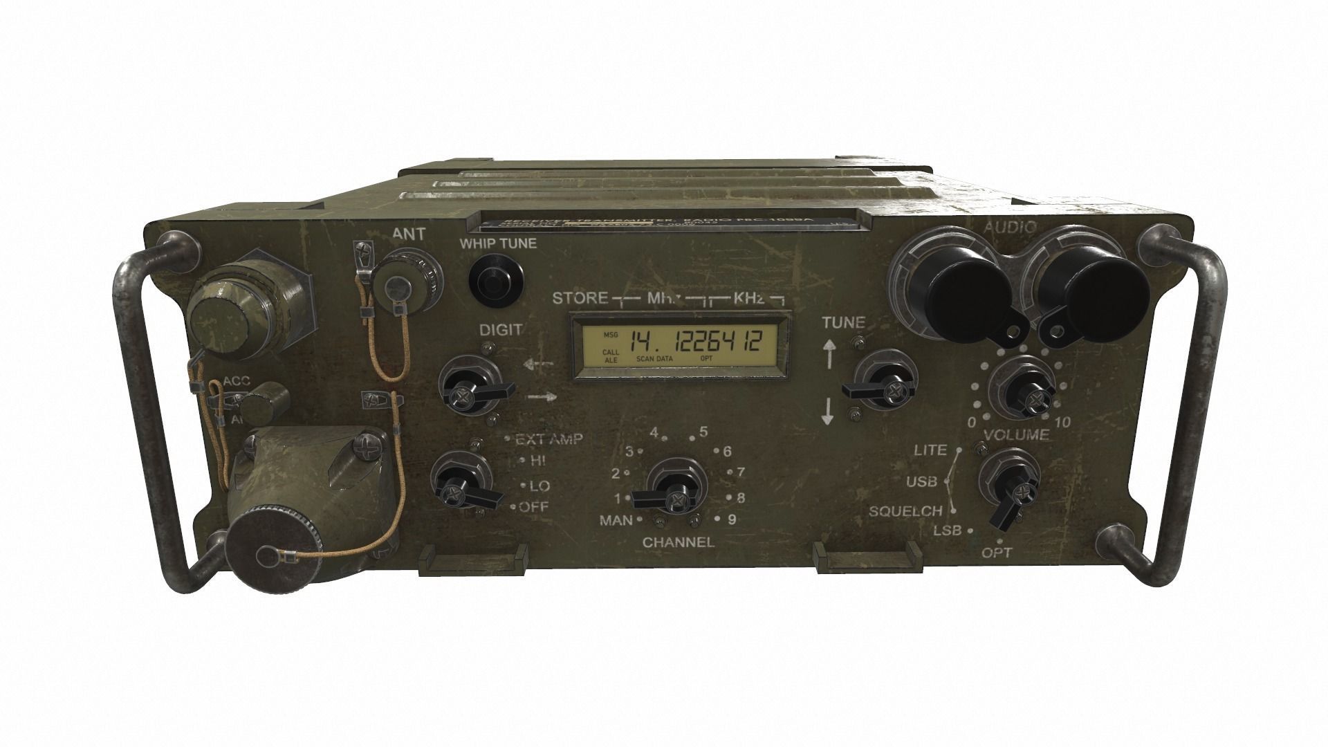 Radio military AN PRC-1099A 3D model | CGTrader