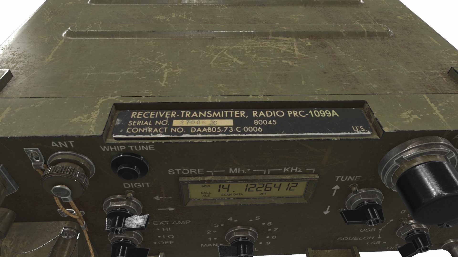 Radio military AN PRC-1099A 3D model | CGTrader